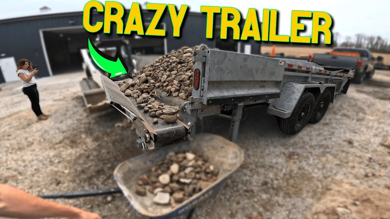 Mind BLOWING Live Bottom Dump Trailer for Landscapers! - YouTube