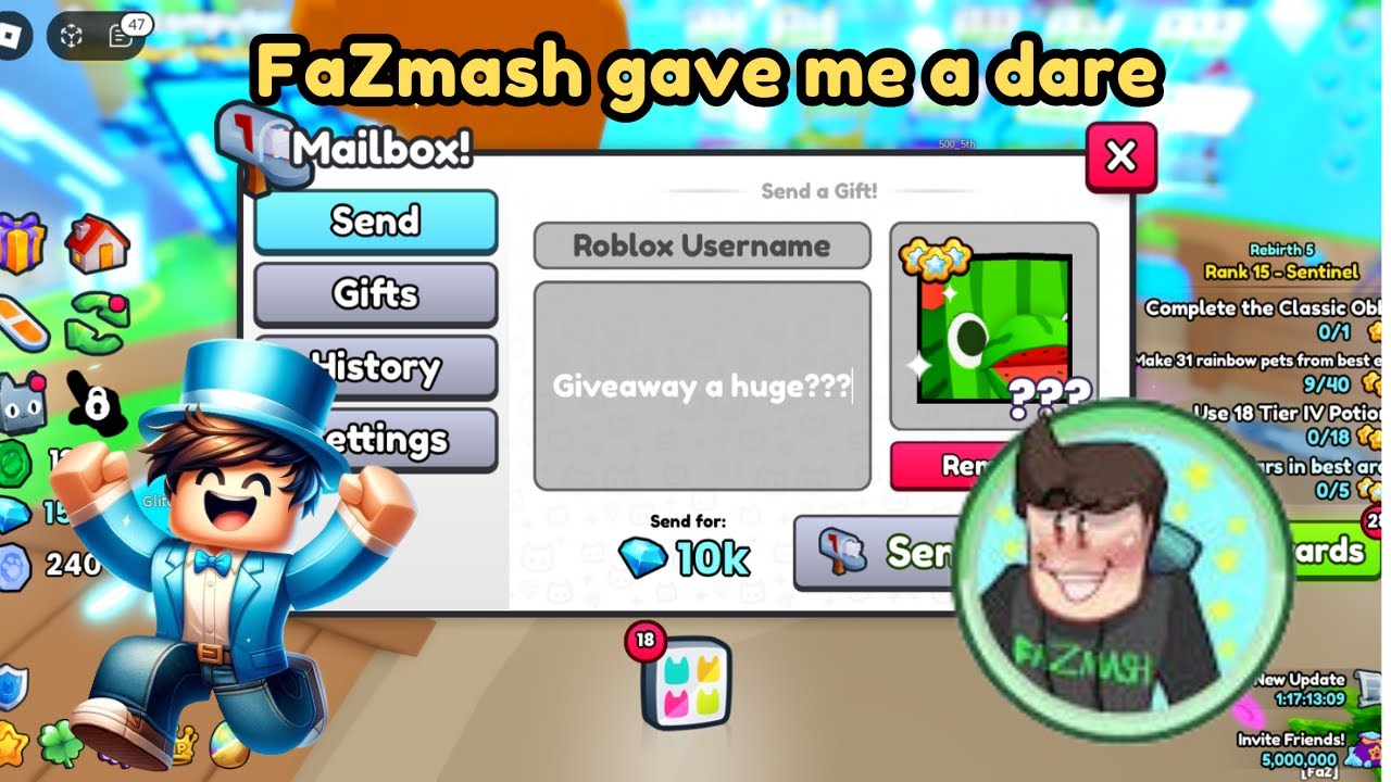 FaZmash gave me a dare... - YouTube