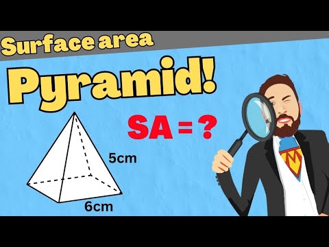 Find The Surface Area Of A Square Based Pyramid