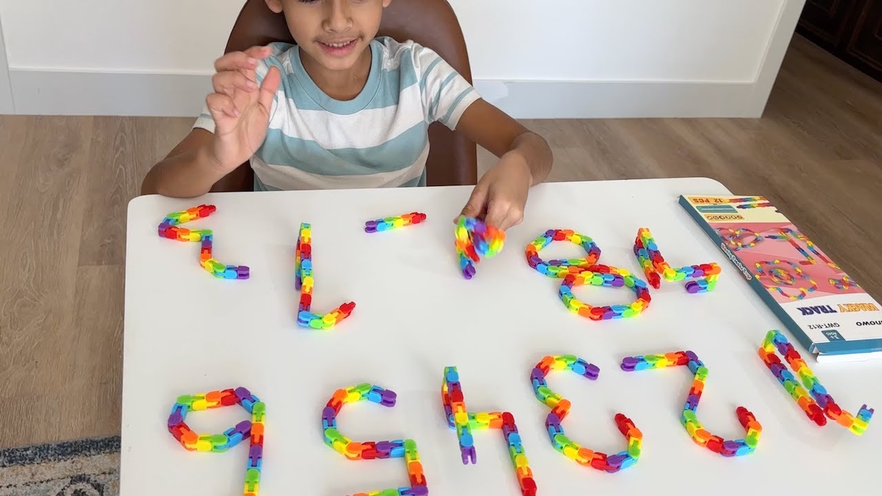 Fun Way To Learn Numbers For Kids With Wacky Track Toy - YouTube