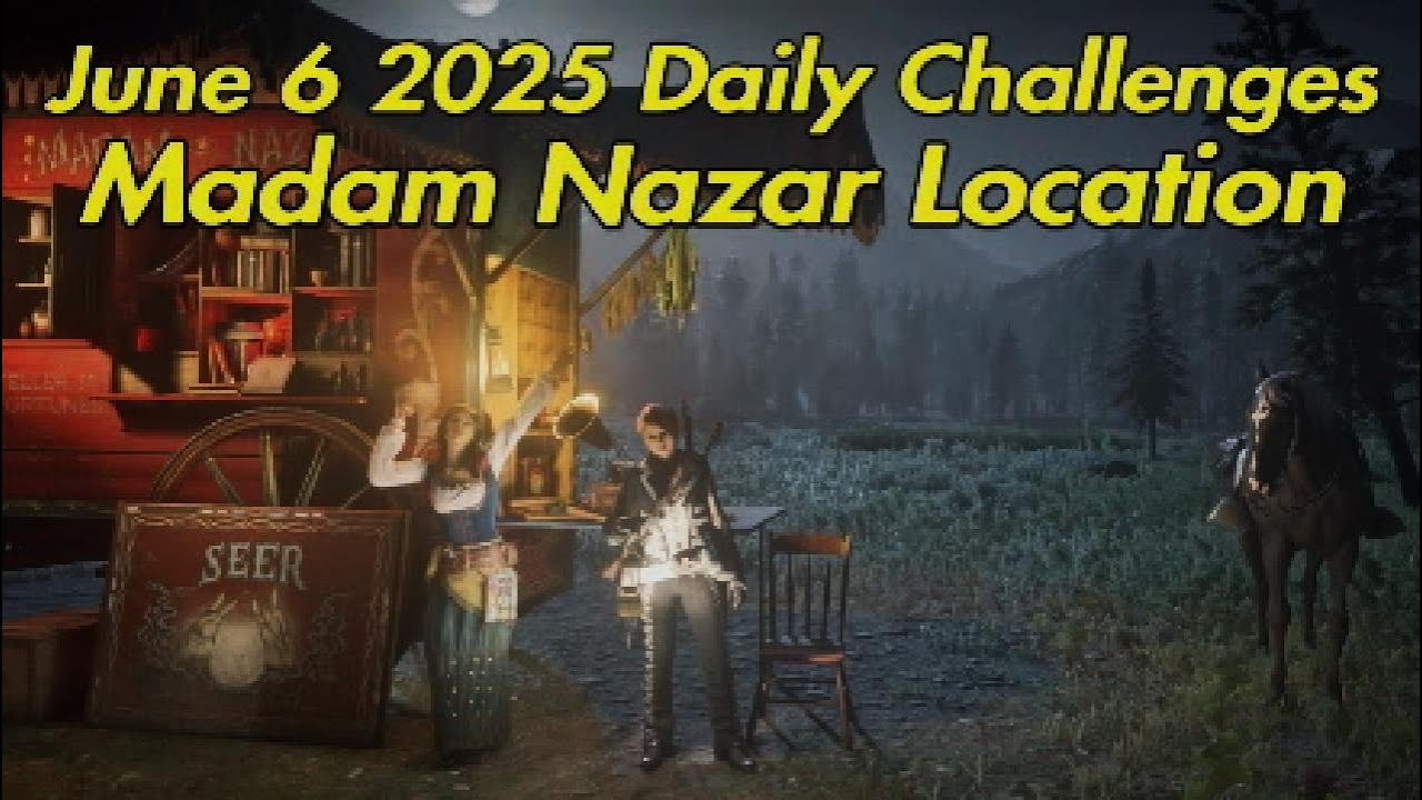 RDR2 Online Madam Nazar Location Daily Challenges June 6 2025 #rdr2 # ...
