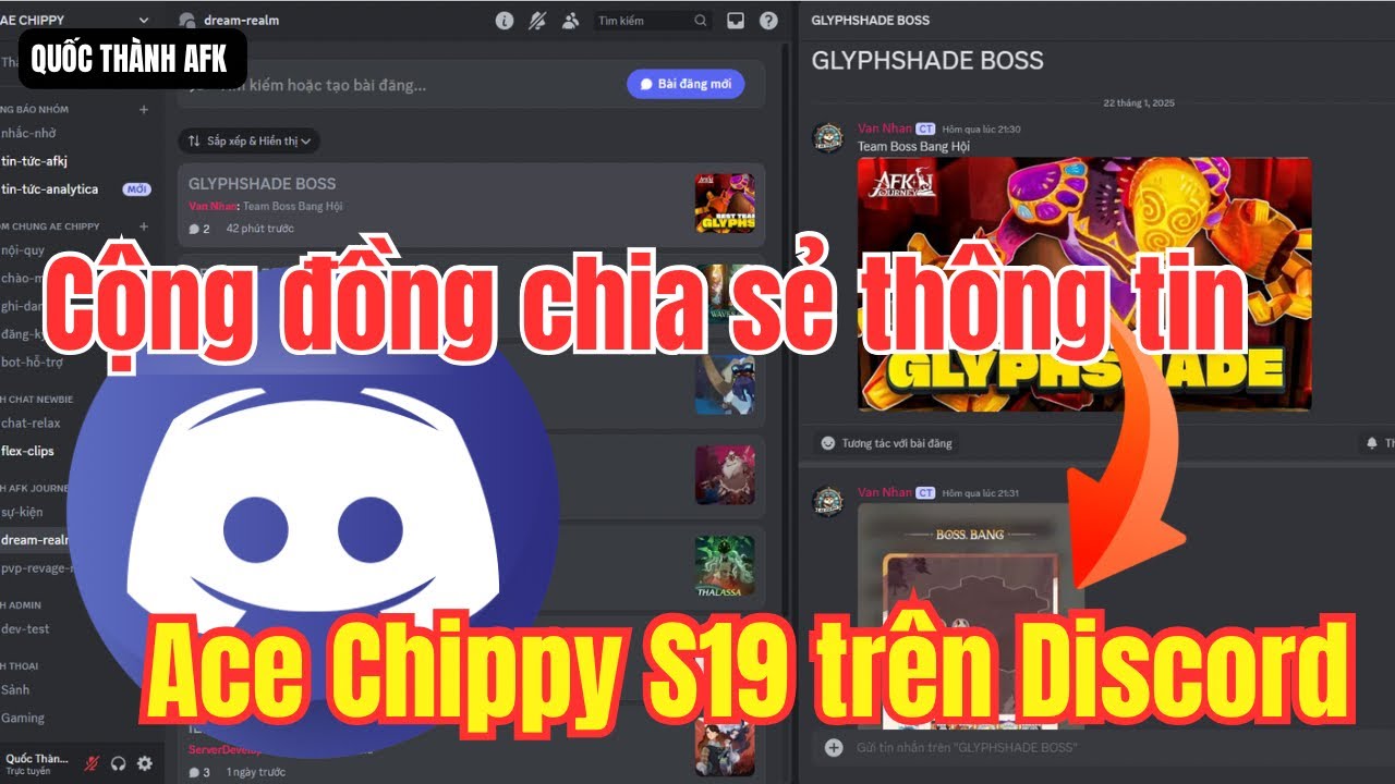 Hành Trình Afk | Thư mời tham gia Cộng Động Hành Trình Afk Ace Chippy ...