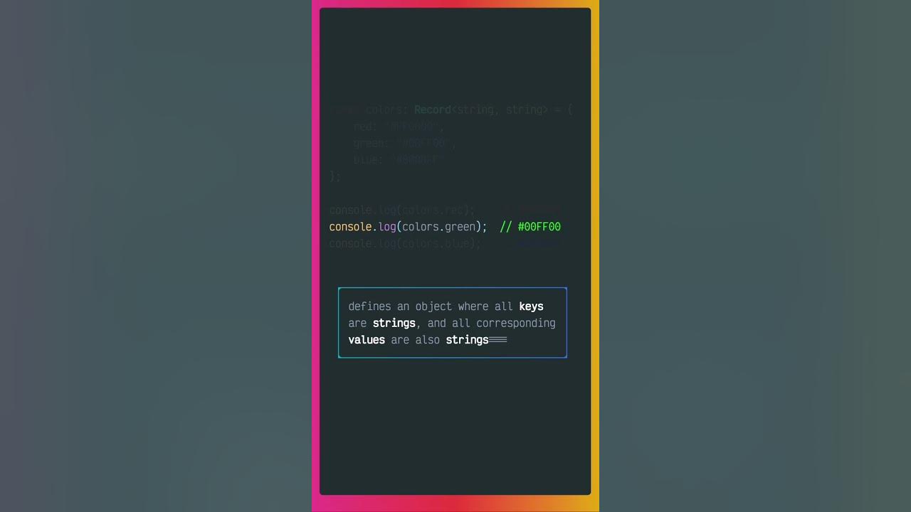 TypeScript Basics Record YouTube typescript-basics-record-youtube