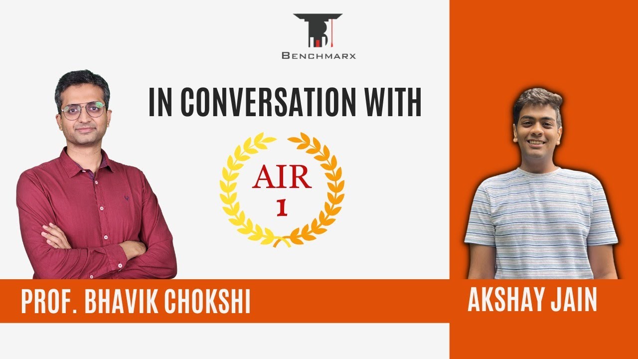 AIR 1 in CA Final (M23) & CA Inter...How Akshay Jain pulled it off ...