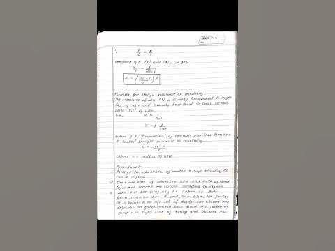 Class 12 Physics Practical {To find the resistance of a given wire using meter bridge...} # ...