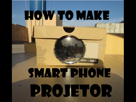 how to make a smart phone projector with a shoe box in 4 minutes ...