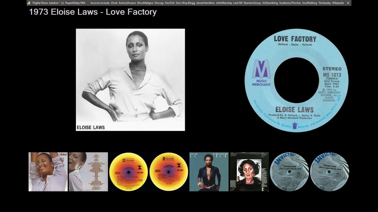 1973 FAST SOUL: Eloise Laws - Love Factory [MUSIC MERCHANT 1013] - YouTube