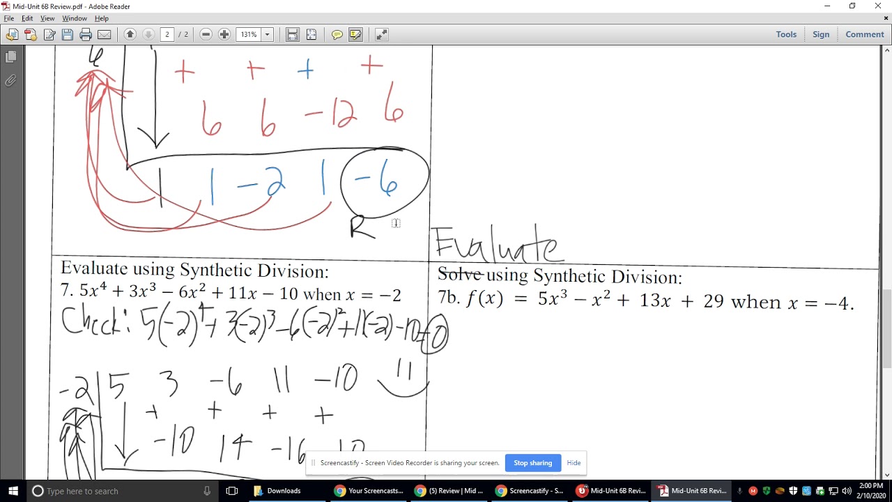 Review | Mid-Unit 6B | Part 2 | Ti-Nspire | Algebra 2 - YouTube