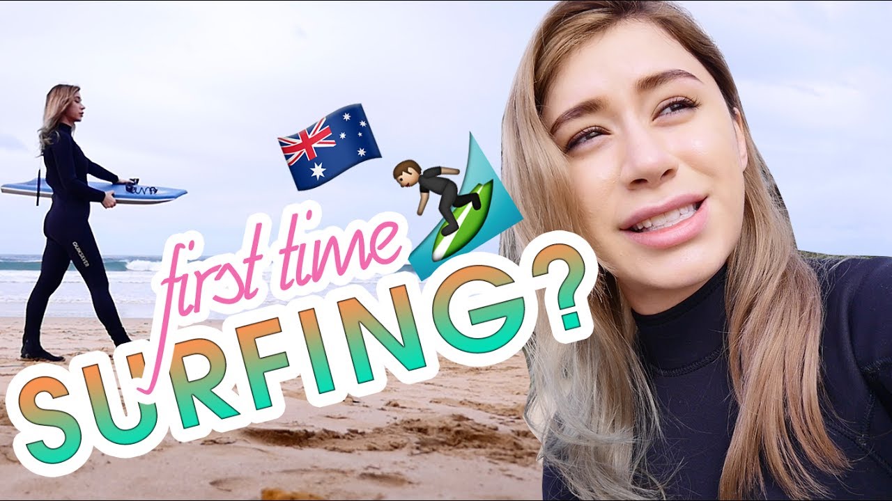 MY FIRST TIME SURFING IN AUSTRALIA? - YouTube