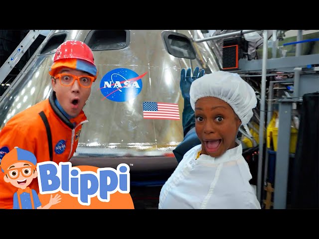Blippi and Meekah Race to the Moon! | It's Storytime: Blippi | Moonbug ...