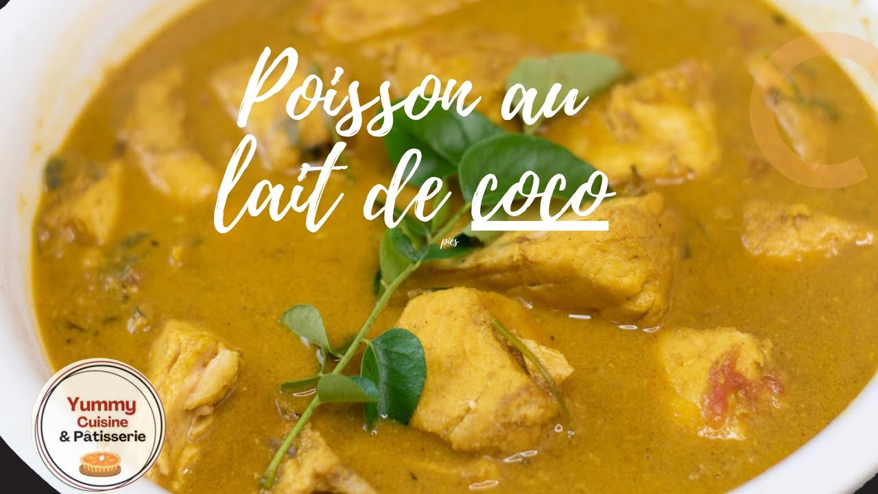 Poisson au lait de coco / curry de poisson au lait de coco - YouTube