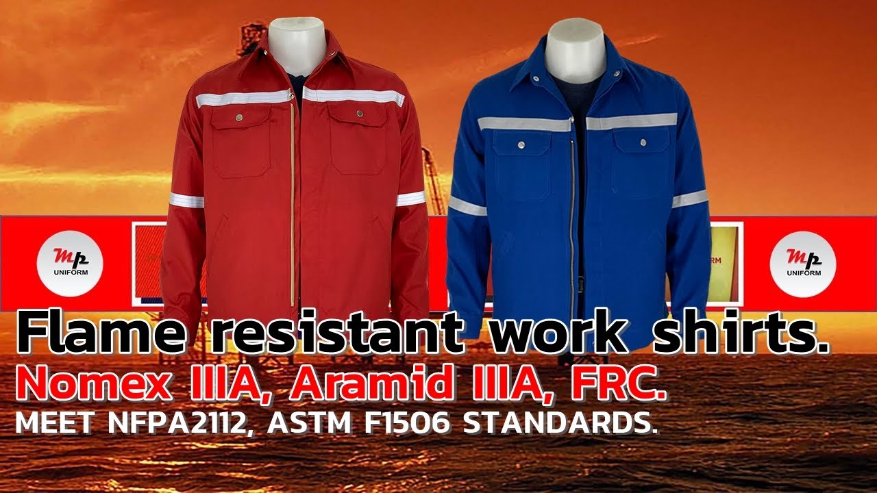 Flame resistant Nomex Shirt MPJ030, meet standard NFPA2112, ASTMF1506 ...