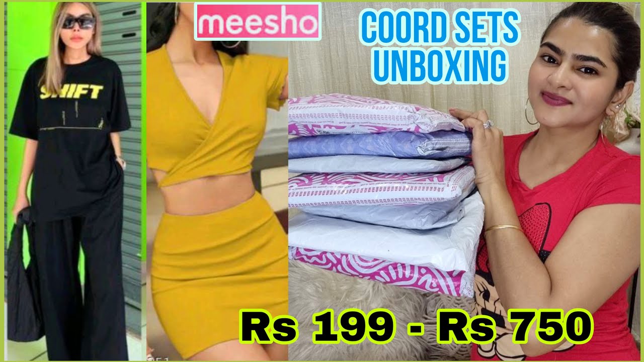 MEESHO 7+ Coord set UNBOXING | Rs 190 - Rs 750 | Meesho Try On Haul ...