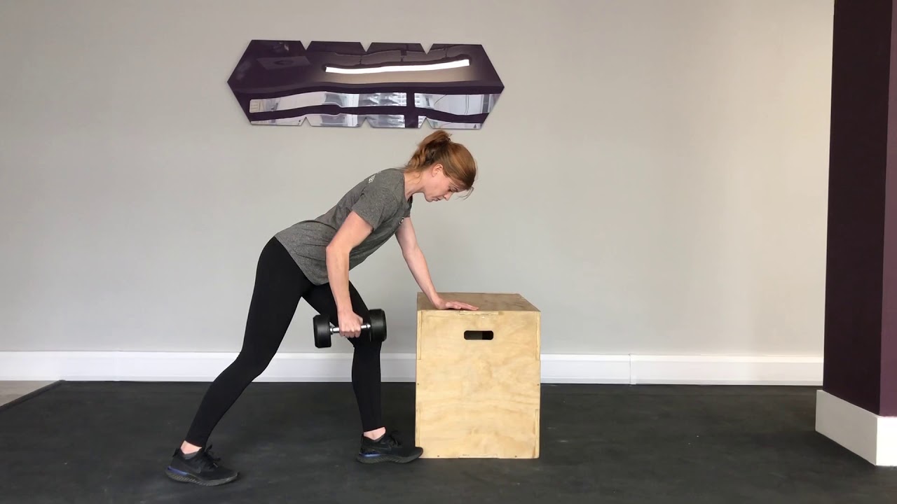 Standing - Single Arm - Bent Over Row - YouTube