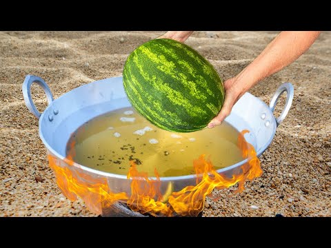 Experiment: Hot Oil vs Watermelon