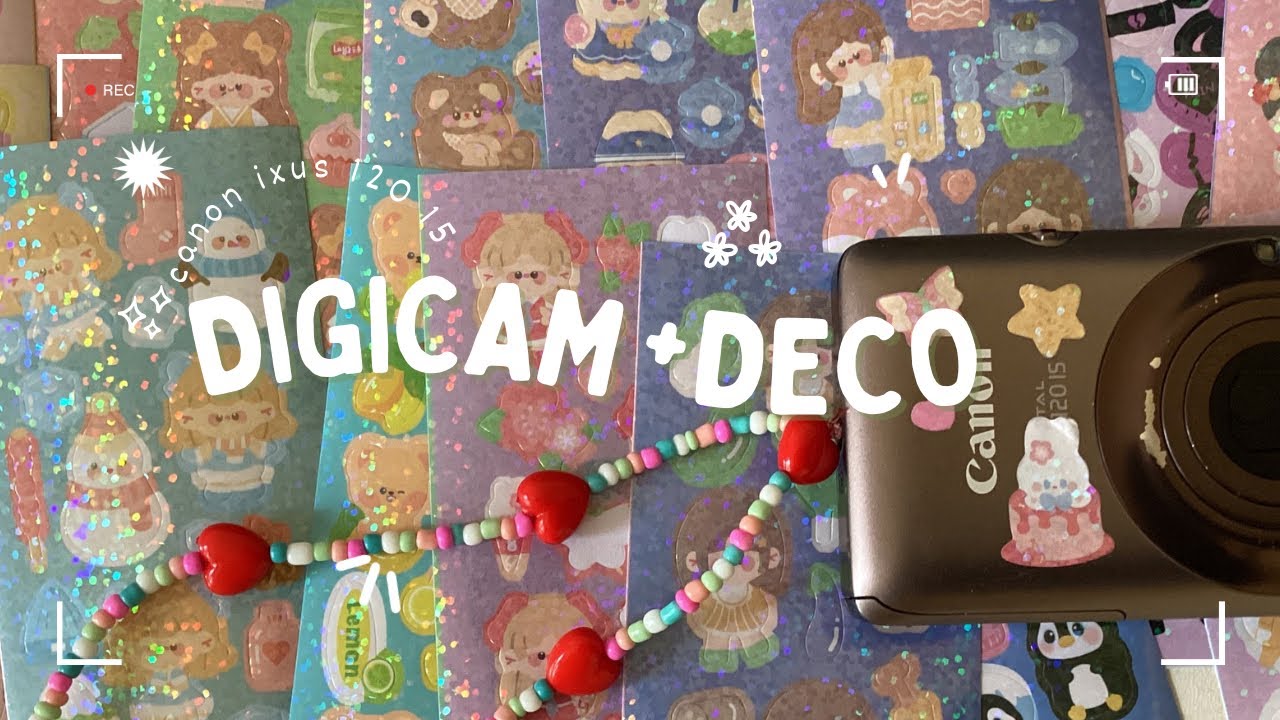 digicam 2000’s + sticker deco ( canon ixus 120 15 ) digicam era 🌷 - YouTube