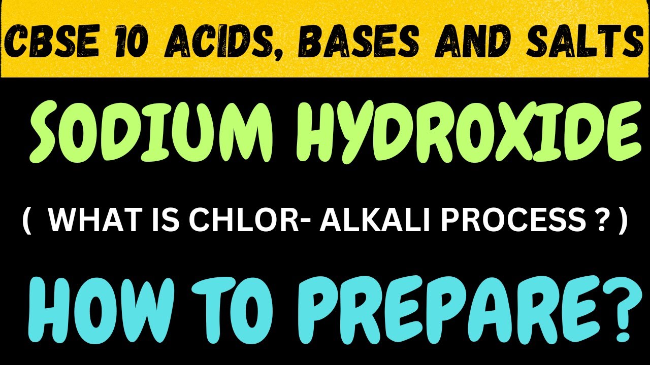 HOW TO PREPARE CAUSTIC SODA BY PASSING ELECTRICITY ??? | CBSE 10 (2023 ...