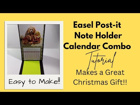 SIMPLE TO CREATE Easel Post-it Note Holder and Calendar Combo for Home ...