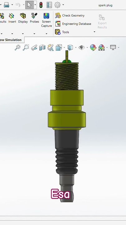 spark plug design #solidworks #automobile - YouTube