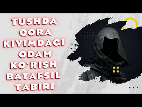 Tushda Qora kiyimdagi odam Ko'rish Batafsil Tabiri