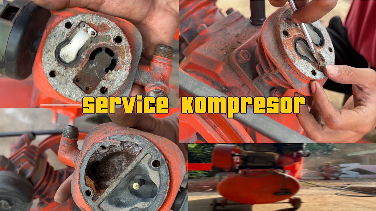 Air compressor service - YouTube