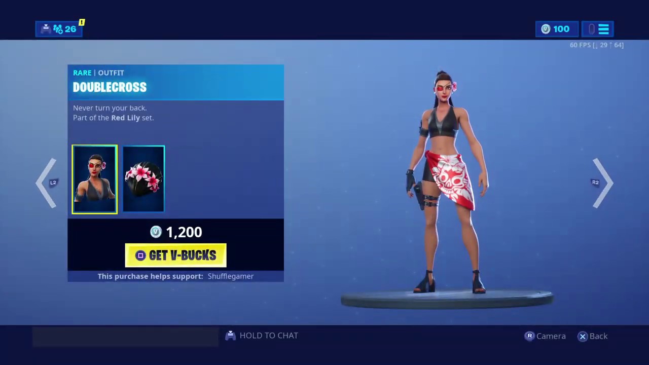 Fortnite item shop fortnite live Thursday july 4 new double cross skin ...