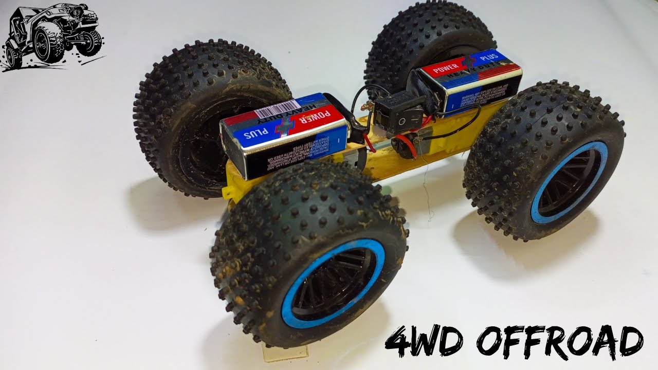 How to Make 4WD OFFROAD Monster Car ||Zee Inventions - YouTube