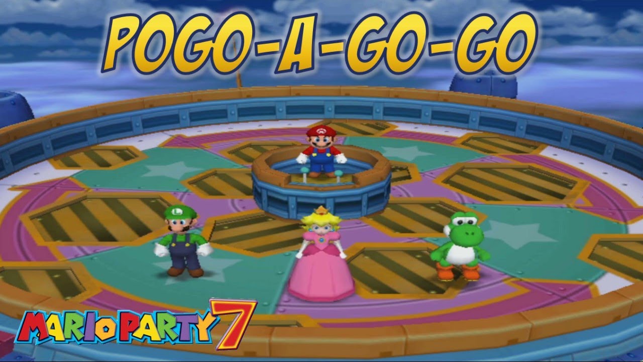Mario Party 7: Pogo-A-Go-Go Minigame - YouTube
