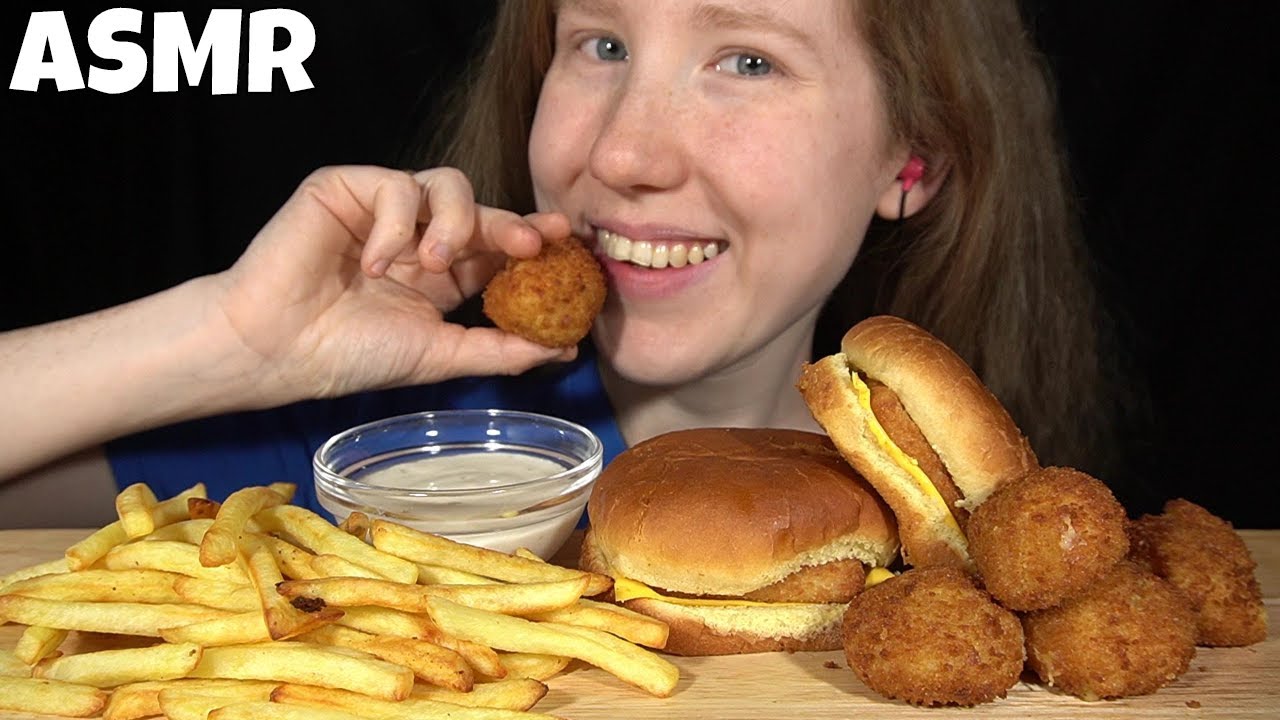 ASMR FISH SANDWICHES MUKBANG (No Talking) EATING SOUNDS - YouTube