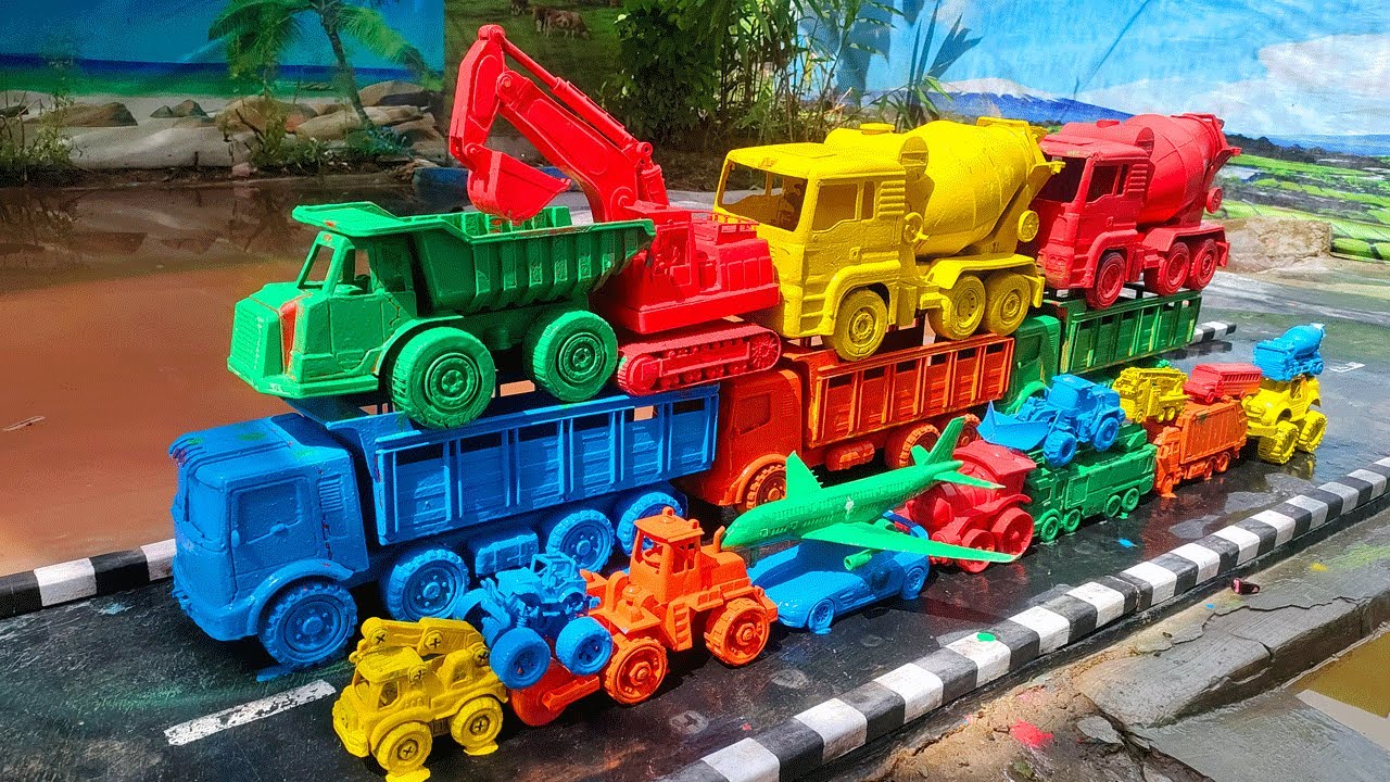 Mencari Mainan Mobil Lumpur, Mobil Molen, Truk Tronton, Beko Keruk ...