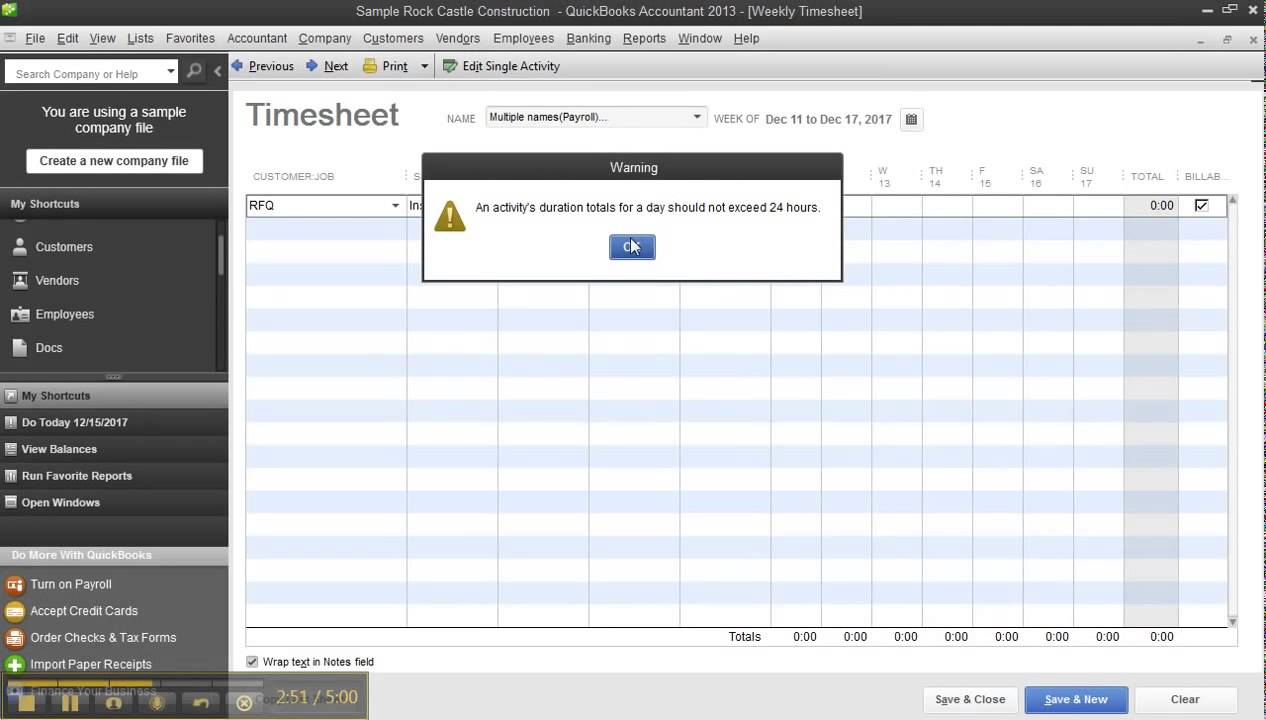 Time And Billing In QuickBooks Desktop YouTube Time And Billing In QuickBooks Desktop YouTube