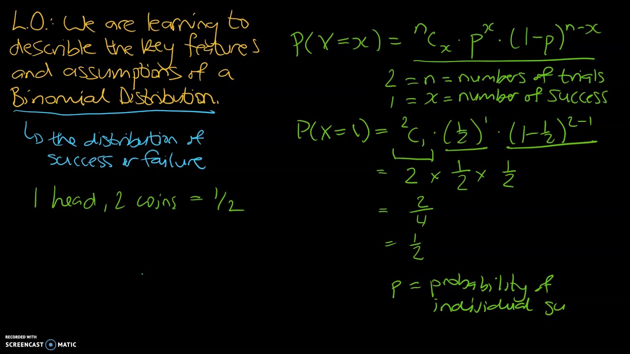 30 Introducing Binomial Distribution and its assumptions - YouTube