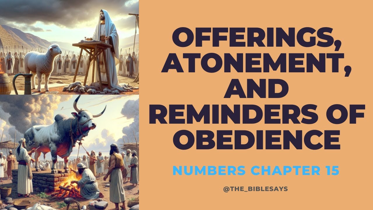 Numbers Chapter 15: Offerings, Atonement, and Reminders of Obedience ...