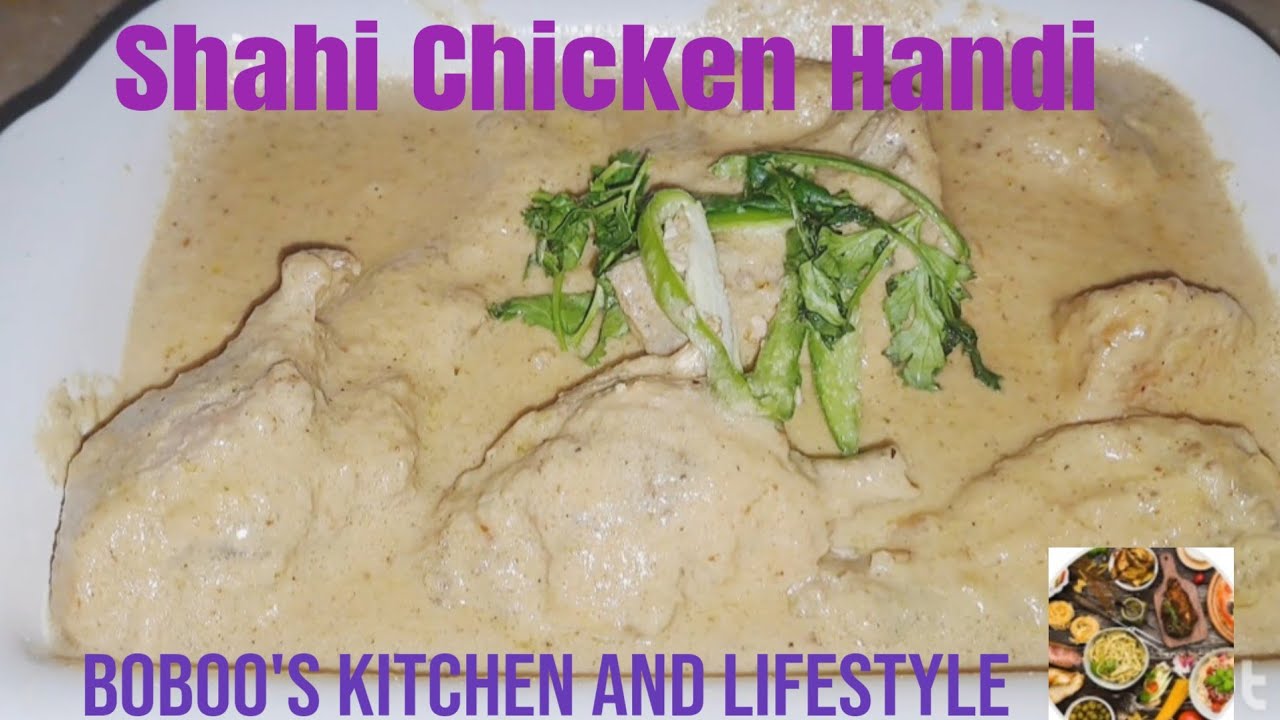 Shahi Chicken Karahi|| delicious and easy recipe|| Shahi Badami handi ...