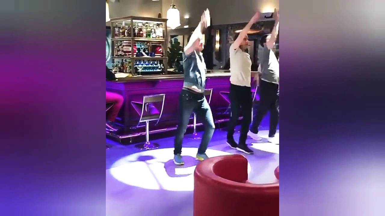 Matt Bomer, Eric McCormack, Sean Hayes, dancing. - YouTube