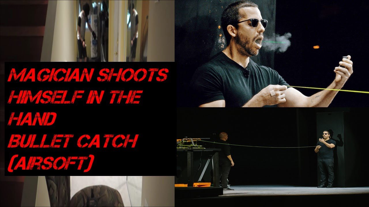 Magician Shoots Himself in the Hand|Bullet Catch (Airsoft) - YouTube