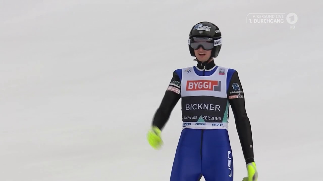 Skifliegen Vikersund 2017 Kevin Bickner 244,5m FULL HD - YouTube