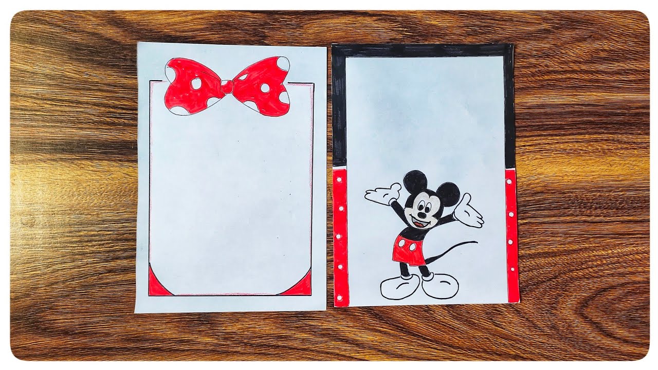 Mickey Mouse Page Border Mickey Border | TPT