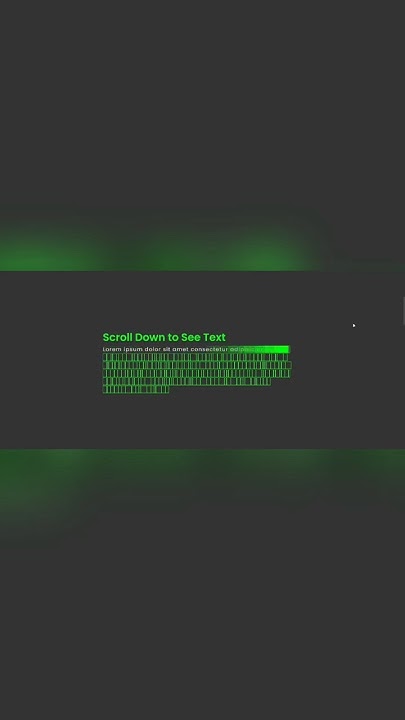 Create a Cool Scrolling Text Reveal Effect with HTML, CSS & JavaScript - YouTube