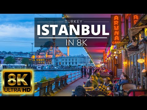 Istanbul turkey 8k video