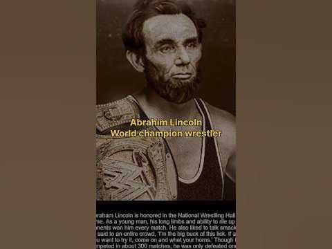 Abraham Lincoln -The world champion wrestler 😱| #youtubefacts #youtube ...