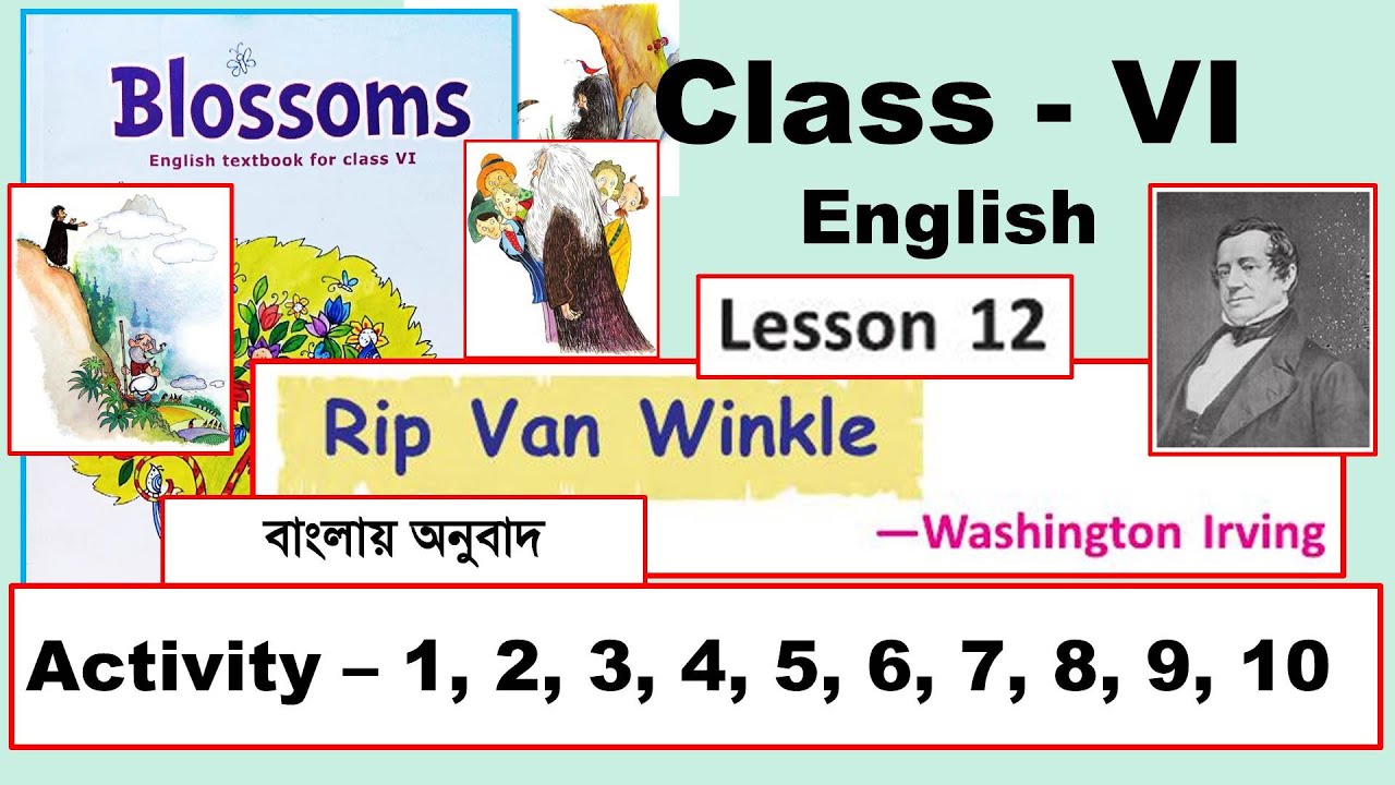 Rip Van Winkle Class 6 Activity All Question Answers Lesson 12 Blossoms ...