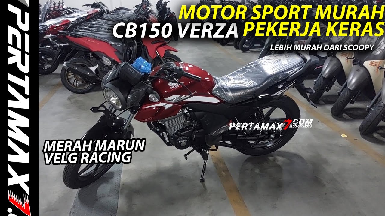 Review Detail Honda CB150 Verza Merah Marun Terbaru 2024 Motor Sport ...