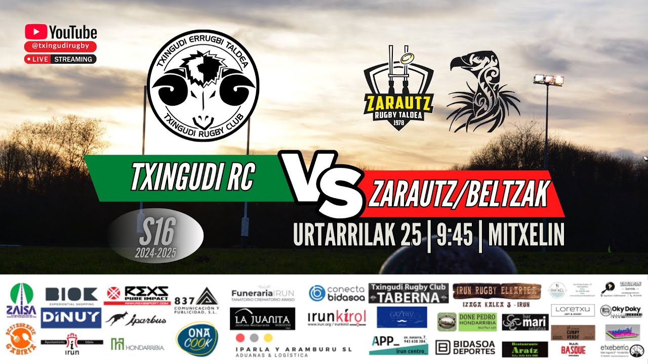 2025.01.25 S16 Zarautz/Beltzak - Txingudi - YouTube