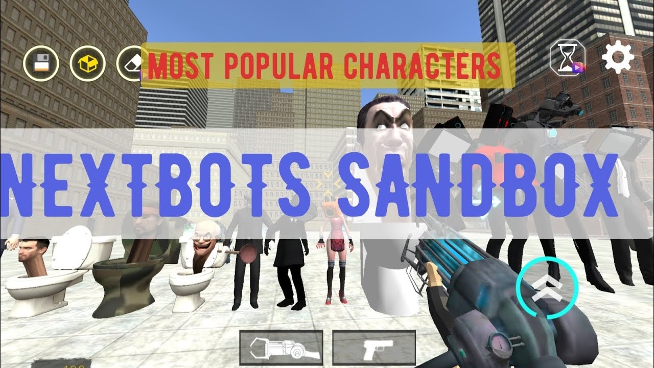 Самые популярные персонажи в SKIBIDI TOILET (NEXTBOX SANDBOX) - YouTube