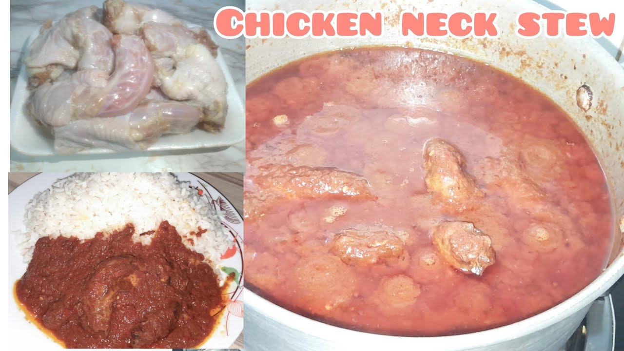 How to make the most tastiest chicken neck stew - YouTube
