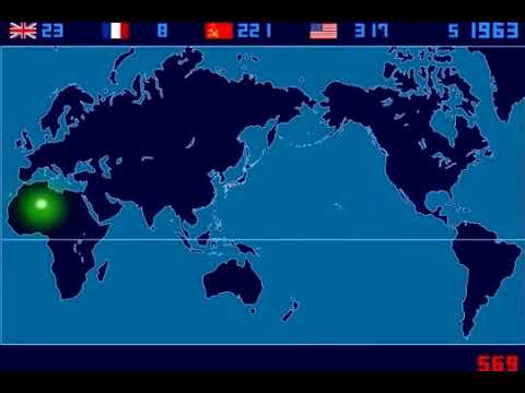 A Time Lapse Map of Every Nuclear Explosion Since 1945 by Isao ...