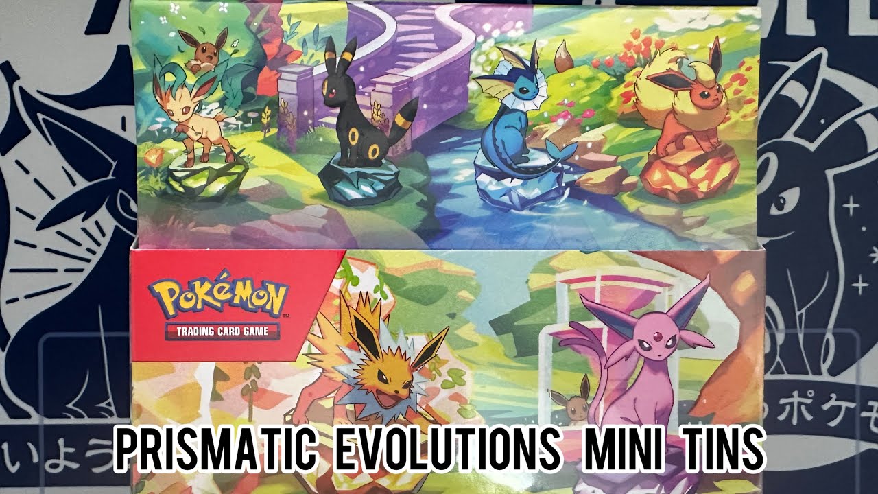 Prismatic Evolution Mini Tins - YouTube