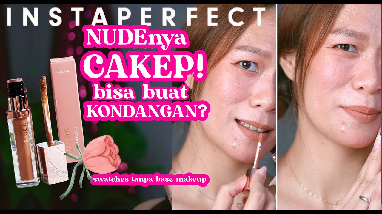 REVIEW LIPSTICK WARDAH INSTAPERFECT SUEDE LIP MATTE DI BIBIR GELAP ...