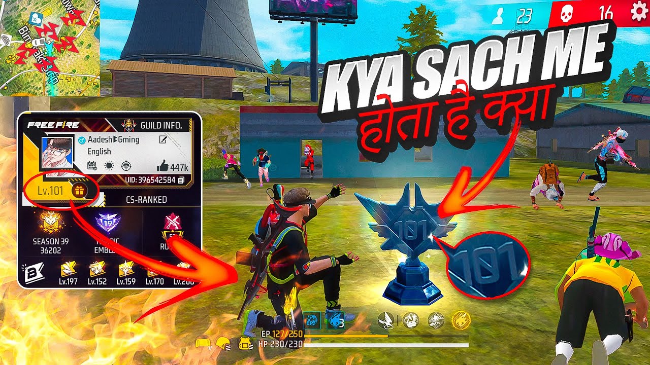 Level up 101 🔥 First Time Free Fire *THE END* 😭 Garena Free Fire - YouTube